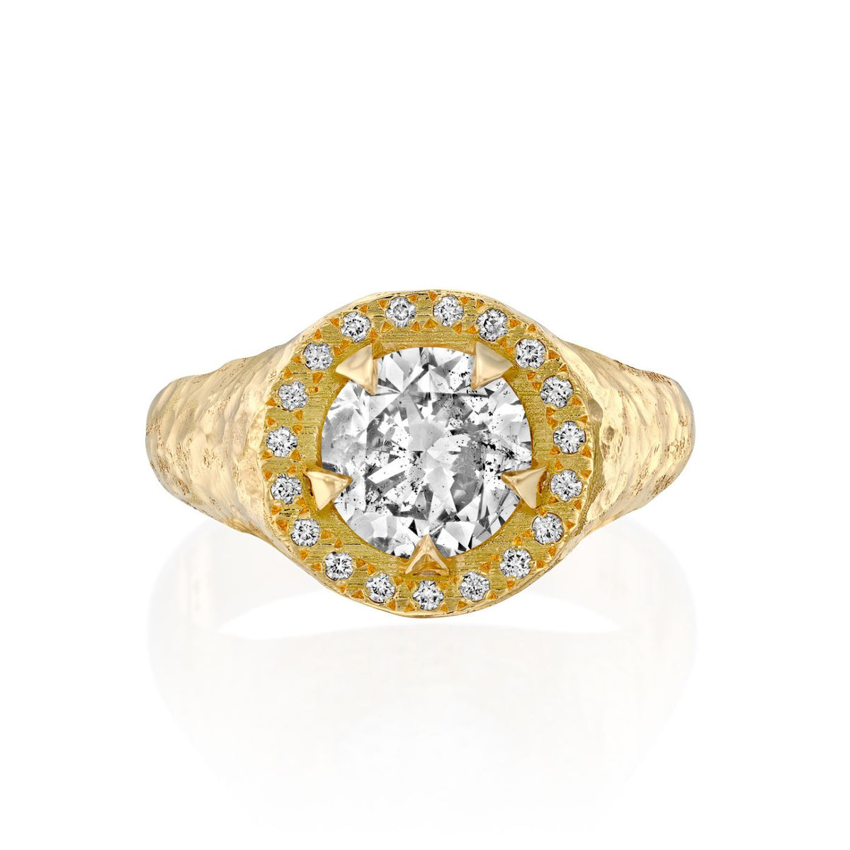Diamond Signet Engagement Ring – Danielle Gerber Freedom Jewelry