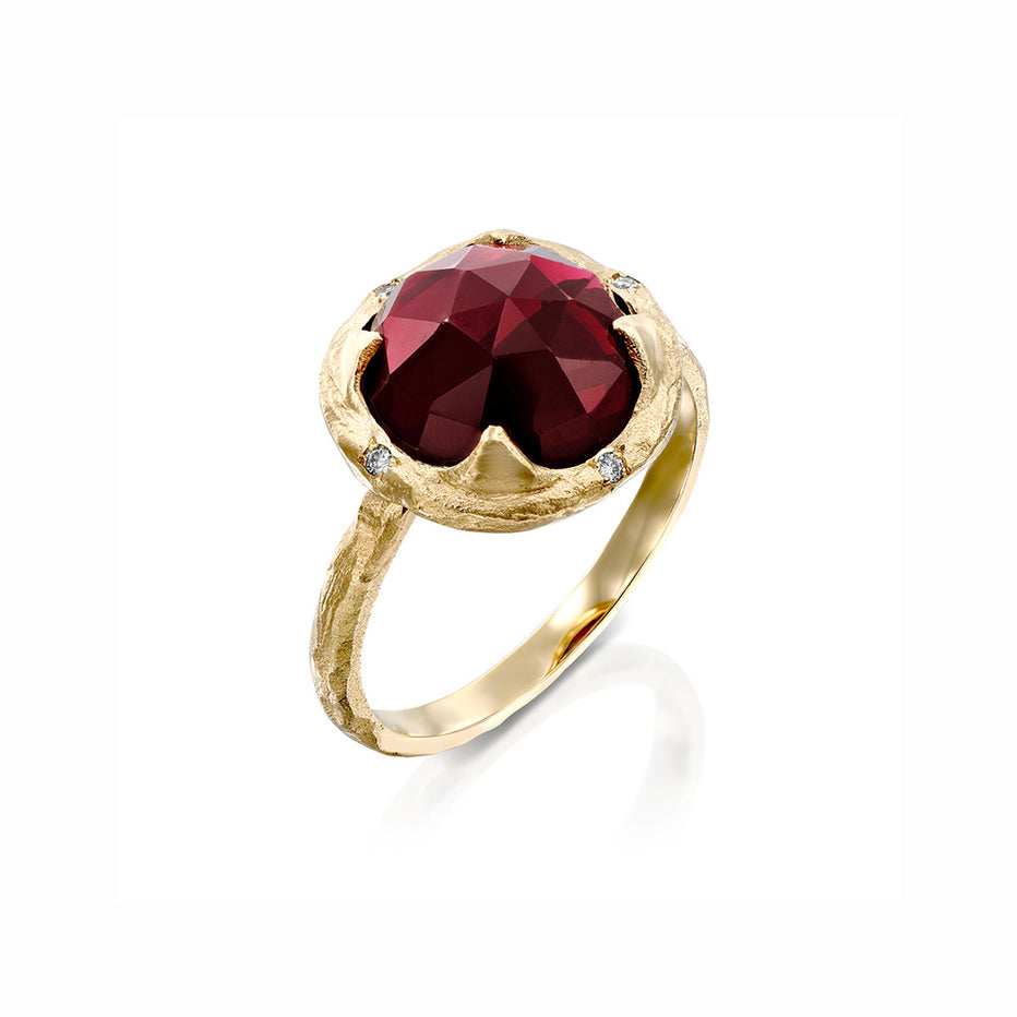 Lilith ring - garnet – Danielle Gerber Freedom Jewelry